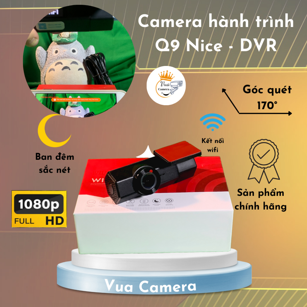 Camera hành trình ô tô Q9 và V9 - Wifi Nice_ DVR xem trên điện thoại và ...