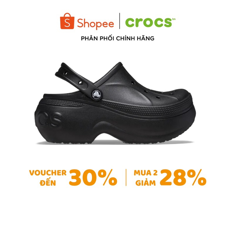 [ CHÍNH HÃNG ] GIÀY 𝖢𝖫𝖮𝖦 𝖴𝖭𝖨𝖲𝖤𝖷 𝖢𝖱𝖮𝖢𝖲 BELLA -BLACK | Shopee Việt Nam