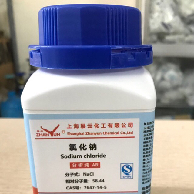 Sodium chloride NaCl tinh khiết thí nghiệm lọ 500g natri clorua hãng ...