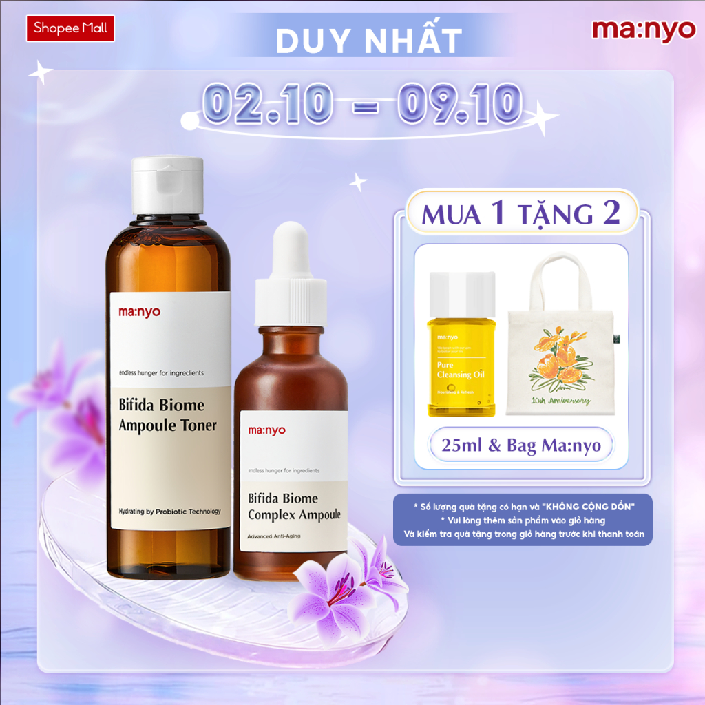 [CB 210ML & 30ml] Combo ma:nyo Bifida Biome Ampoule Toner 210ML & Ma:nyo Bifida Biome Complex ...