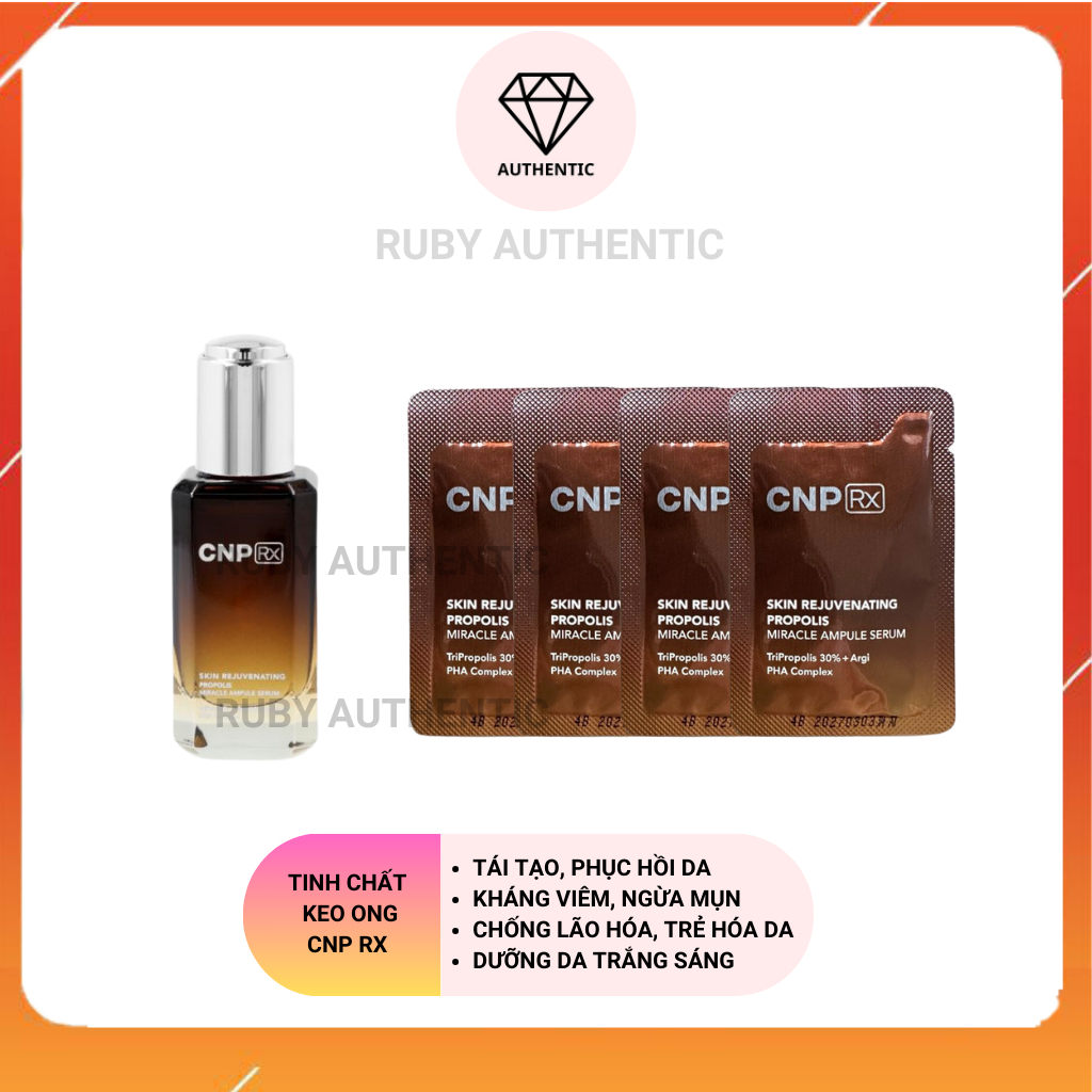 Gói sample 1ml Tinh chất keo ong CNP Rx tái tạo, phục hồi và trẻ hóa da- Skin Rejuvenating ...