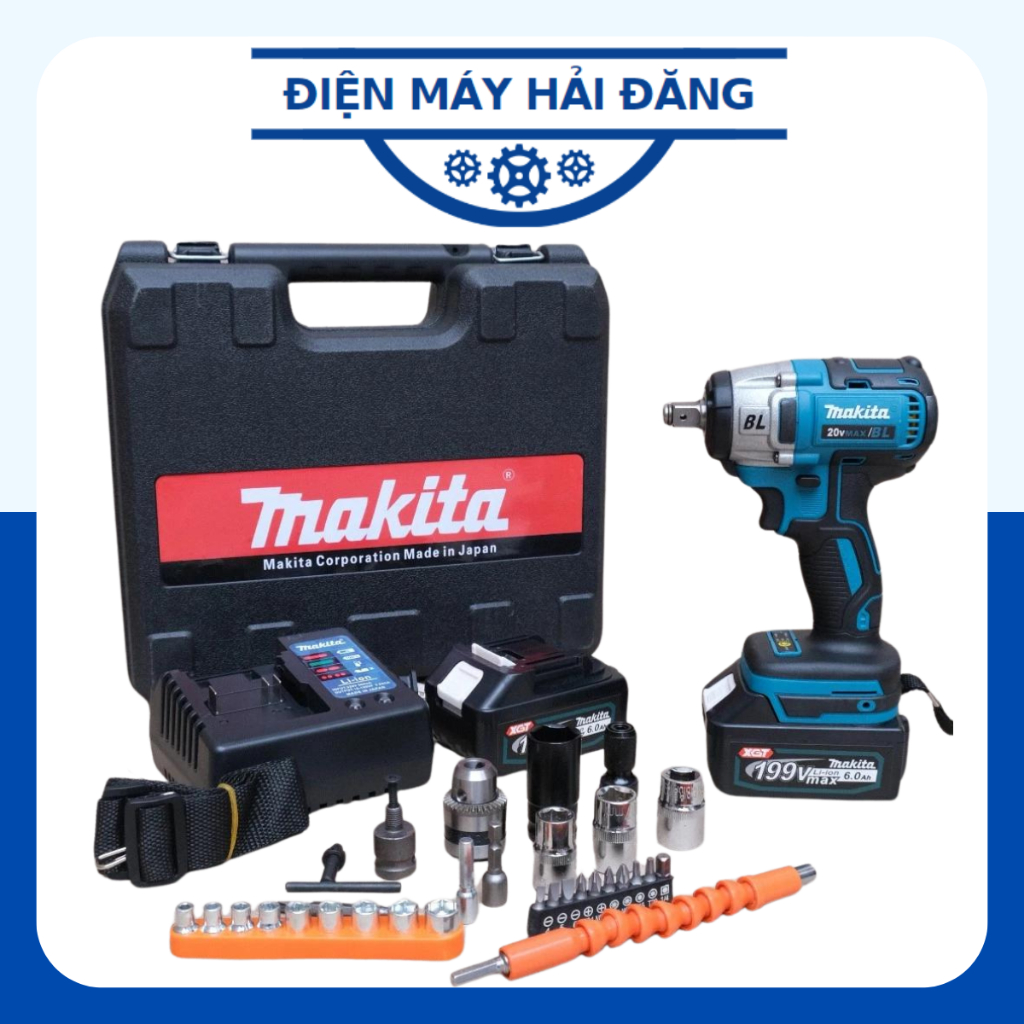 Máy Siết Bulong Makita DF331D 20V, Sử Dụng Động Cơ Không Chổi Than 3 đèn Led Trợ Sáng Chân Pin ...