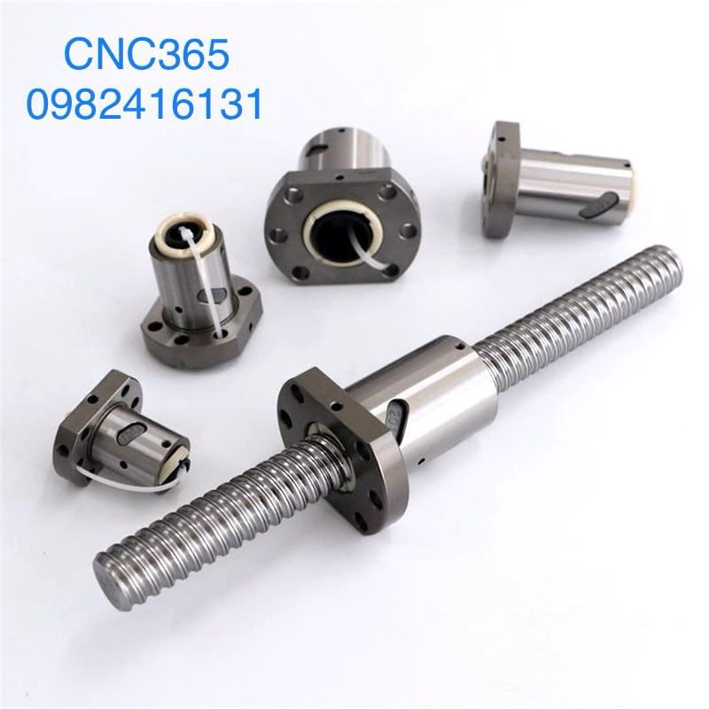 Bộ trục vitme bi : Phi 12 bước 4 ( Trục SCR1204 và Đai ốc SFUR1204 ...