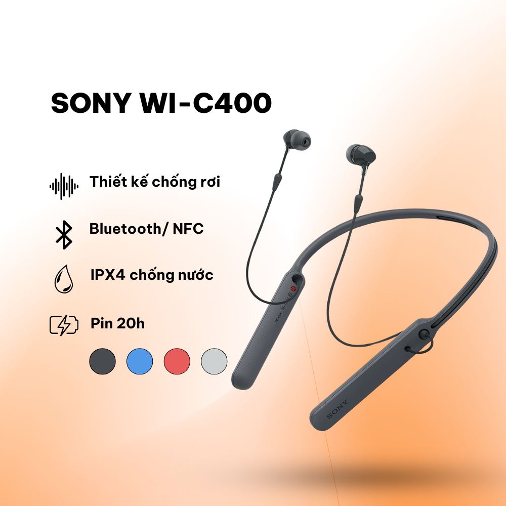 Tai nghe Sony Wi C400 - Tai nghe vòng cổ bluetooth | Shopee Việt Nam