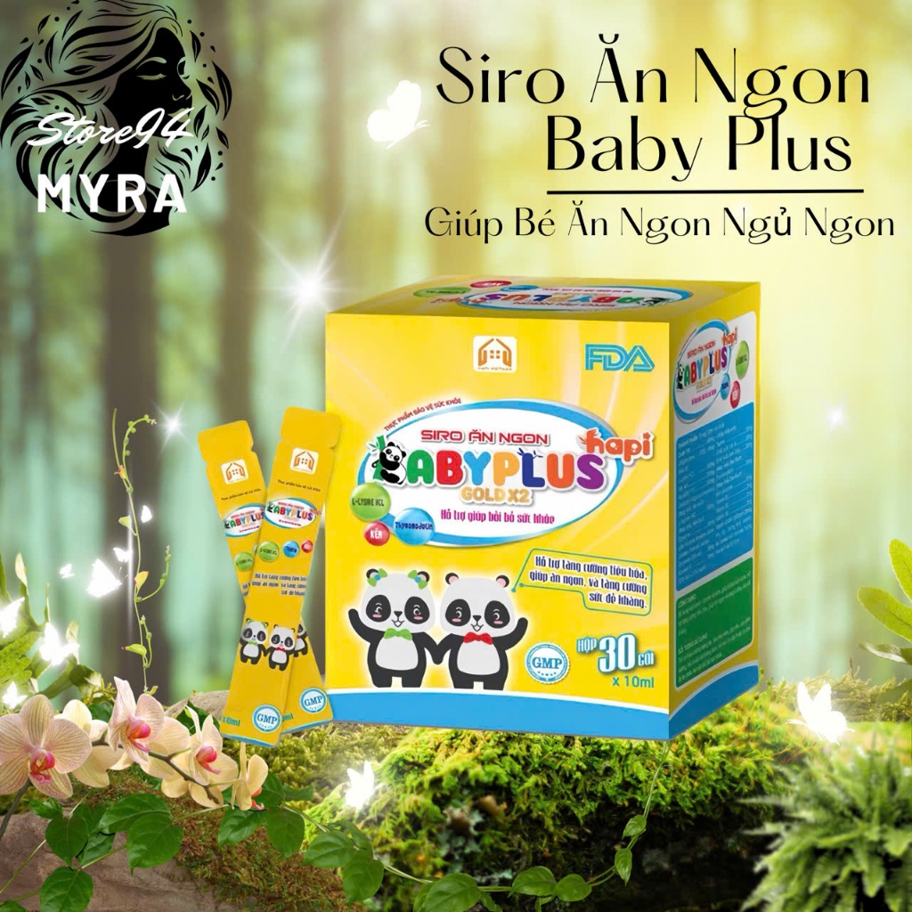 Siro Ăn Ngon Baby Plus Chính Hãng-GiúpBé Hết Biếng Ăn,Tăng Cân TựNhiên,Tăng Đề Kháng- MYRA STORE ...