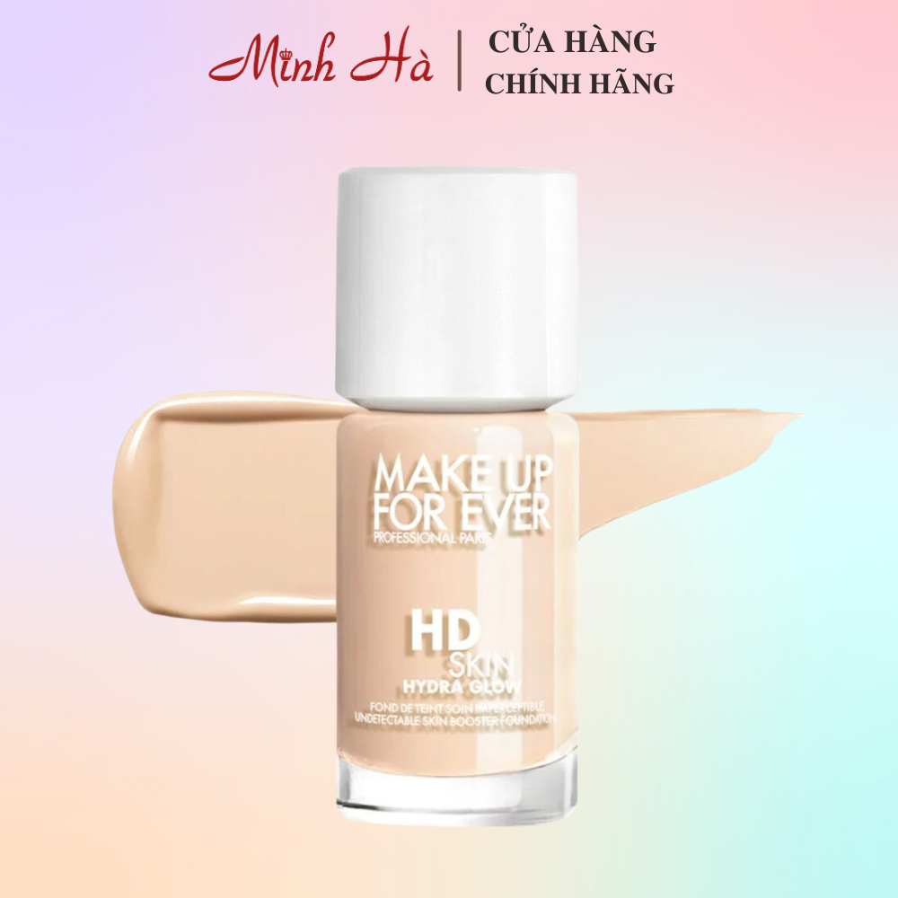 Kem nền Make Up For Ever HD Skin Hydra Glow Foundation 30ml #1R00 đem ...