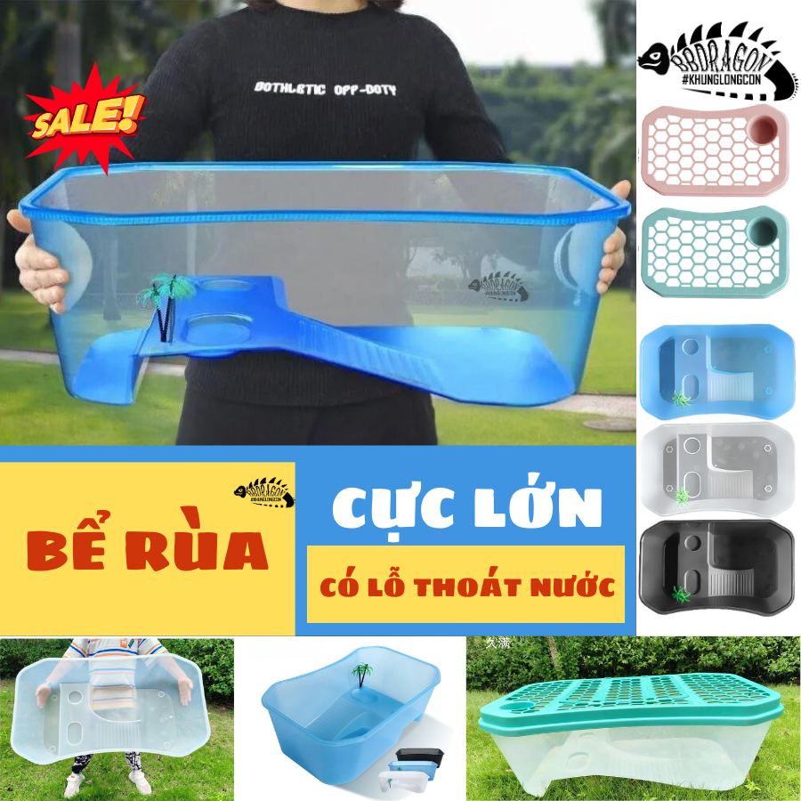 BỂ NUÔI RÙA CỰC LỚN 60CM, 74CM, CHẬU NUÔI RÙA CÓ CHỖ LEO,HỒ THUỶ SINH HỒ CHUYÊN DỤNG CHO THÚ ...