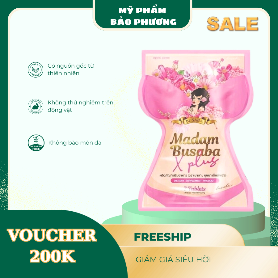 Viên uống nở ngực Madam busaba thái lan mẫu mới ( gói 7 viên ) | Shopee Việt Nam