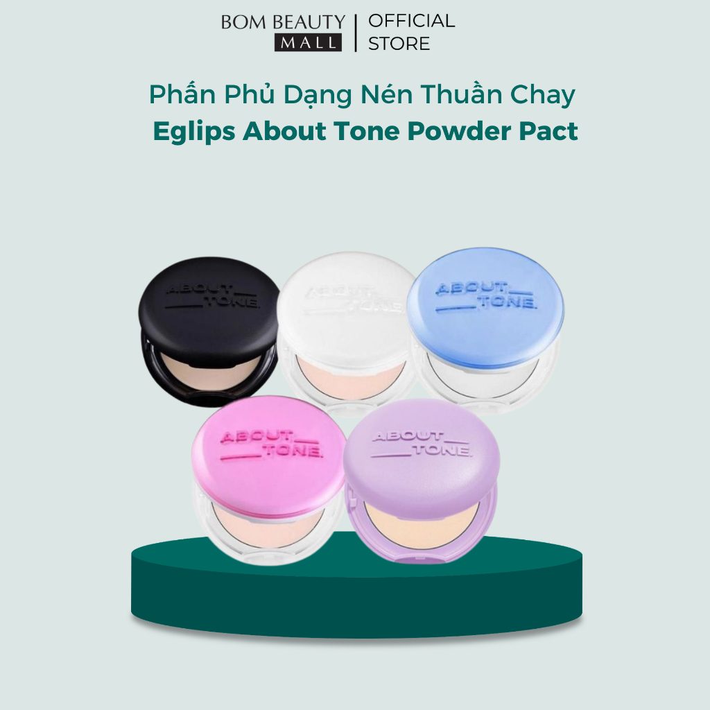 Phấn Phủ Dạng Nén Thuần Chay Kiềm Dầu, Siêu Mịn Eglips About Tone ...