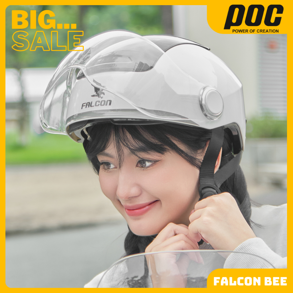 [CHÍNH HÃNG 100%] Mũ Bảo Hiểm POC FALCON BEE 2 Kính - New Version 2024 - [ POC - BẠN PHƯỢT ...