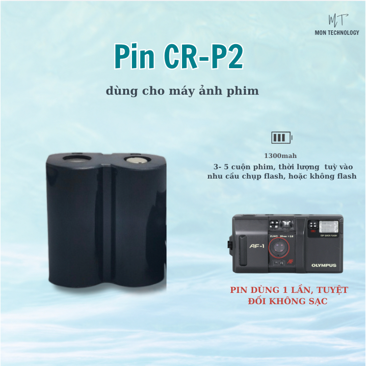Pin CR-P2 dành cho máy ảnh phim/film, dùng 1 lần, không sạc | Shopee ...