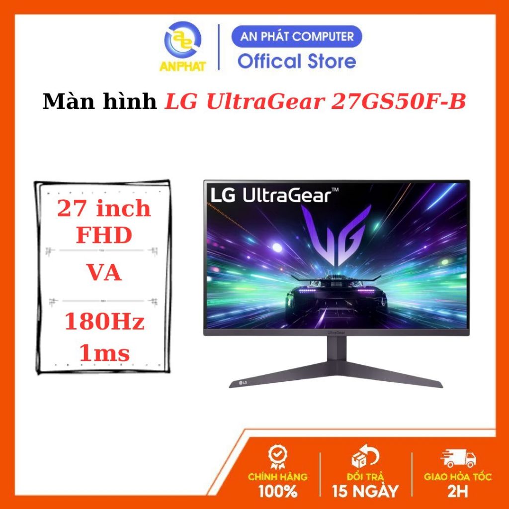 Màn Hình Gaming LG UltraGear 27GS50F (27 inch - VA - FHD - 180Hz - 1ms ...