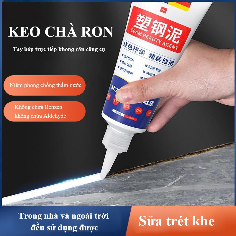 Keo chà ron chít mạch keo silicon dạng tuýp trám chỉ chít ron gạch chống thấm chịu nhiệt chuyên ...