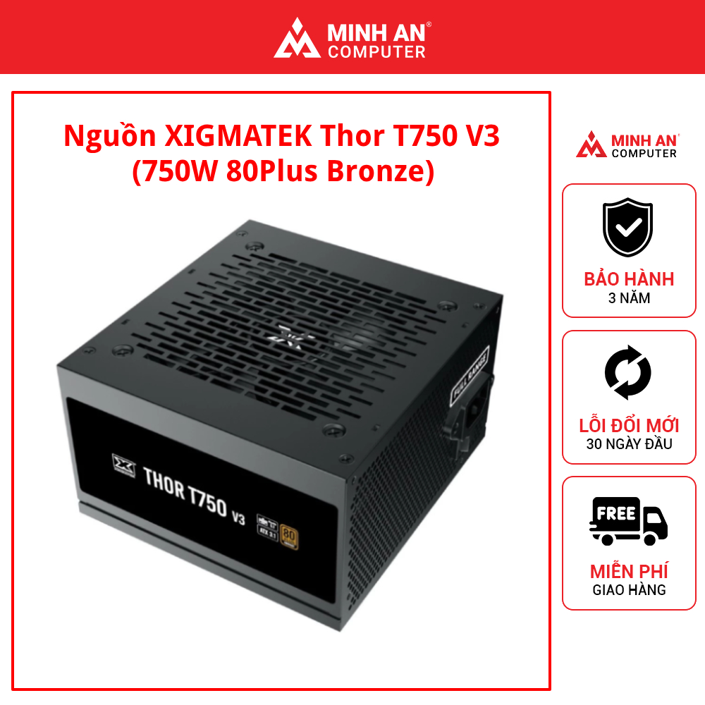 Nguồn XIGMATEK Thor T750 V3 (750W 80Plus Bronze) | Shopee Việt Nam