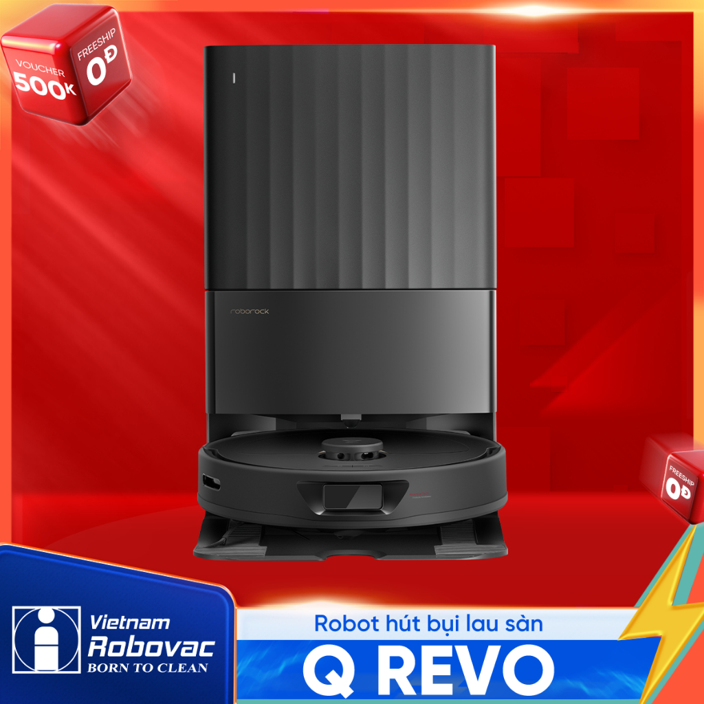 Robot Hút Bụi Lau Nhà Roborock Q Revo S - Tự Động Giặt Giẻ Lau - Bản Quốc Tế - BH 24 Tháng ...