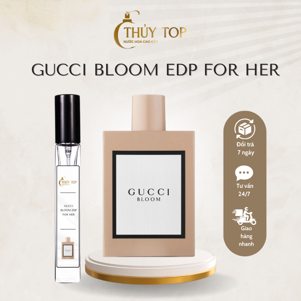 [Chính hãng] Nước hoa Gucci Bloom Eau de Parfum For Her 10ml 20ml 30ml | Shopee Việt Nam