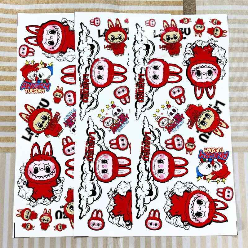 Tem Chế Labubu Dán Trang Trí Mọi Dòng Xe Cực Chất.(Giá 1 Bảng) | Shopee ...