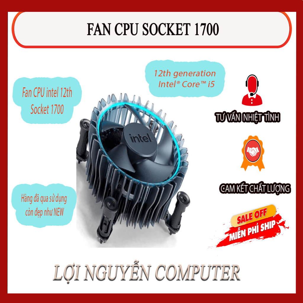 Quạt tản nhiệt CPU Intel thế hệ 12th sk 1700 2ND | Shopee Việt Nam