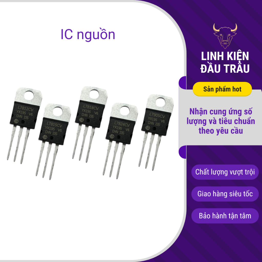 IC nguồn L7805CV 7806 7808 7809 7810 7812 7815 7818 7824 TO-92 loại tốt ...