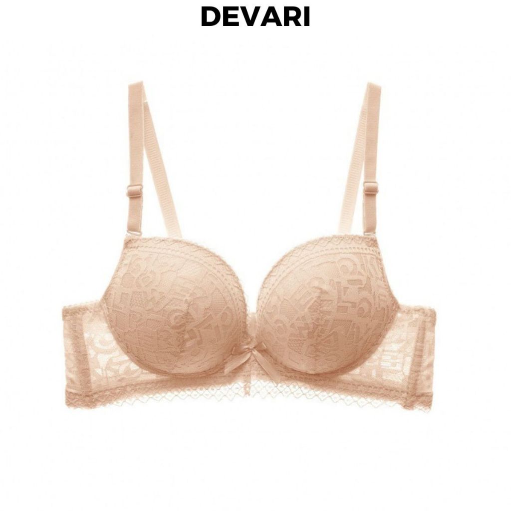 Áo ngực nữ không gọng đệm mút dày nâng ngực tạo khe phối ren sang trọng ...