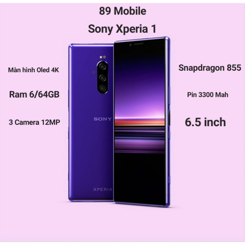 Điện thoại Sony Xperia 1 - Sony X1 Chính Hãng ram 6G Bộ nhớ 64G, màn 6 ...