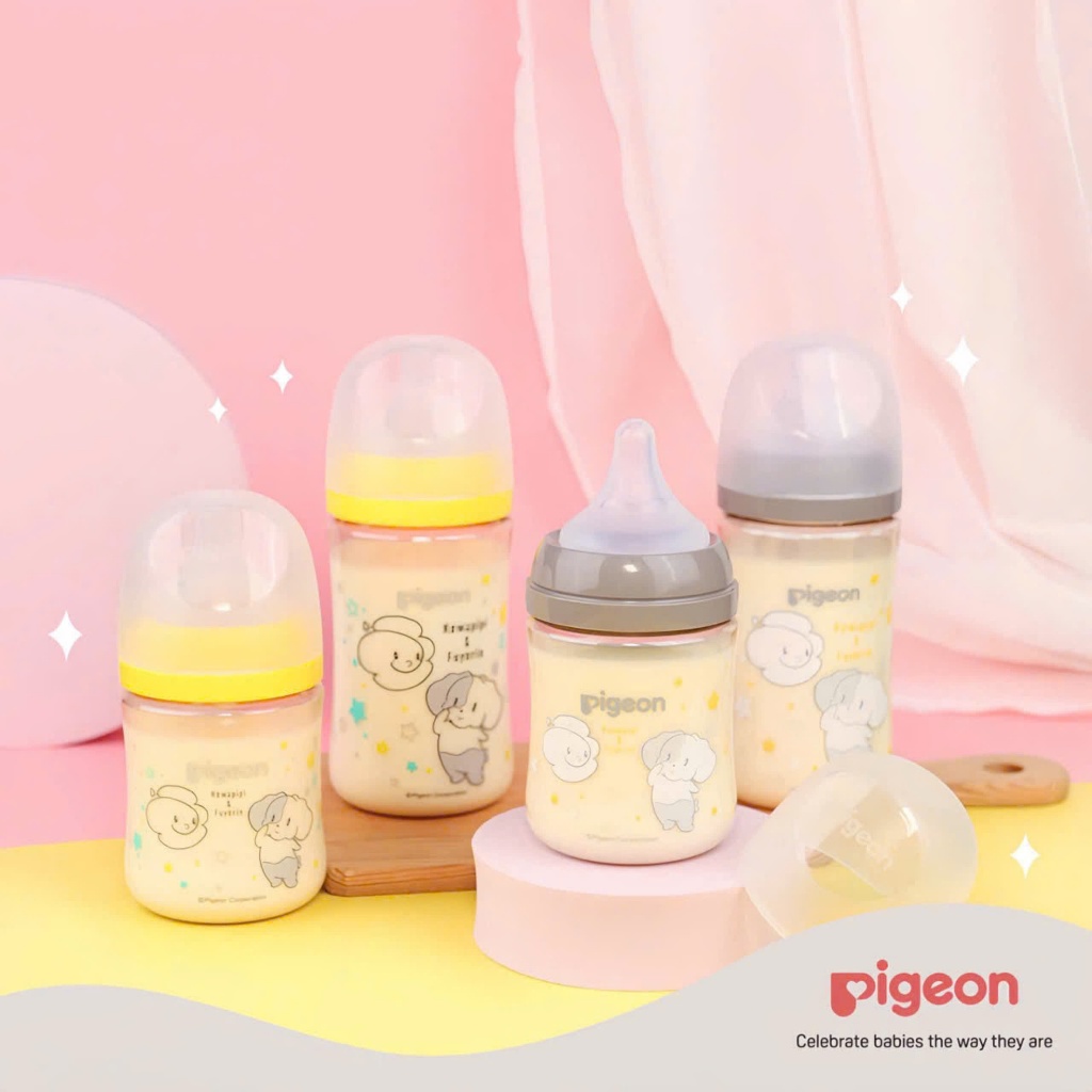 [MẪU MỚI 2024] Bình sữa Pigeon PPSU Plus thế hệ III, 160ml/ 240ml | Shopee Việt Nam
