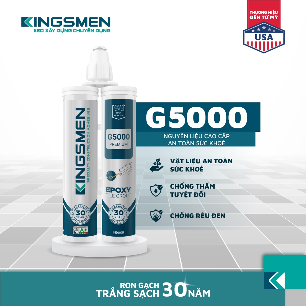 Keo Ron Gạch Kingsmen G5000 Nguyên Liệu Cao Cấp - Vật Liệu An Toàn Sức Khỏe | Shopee Việt Nam