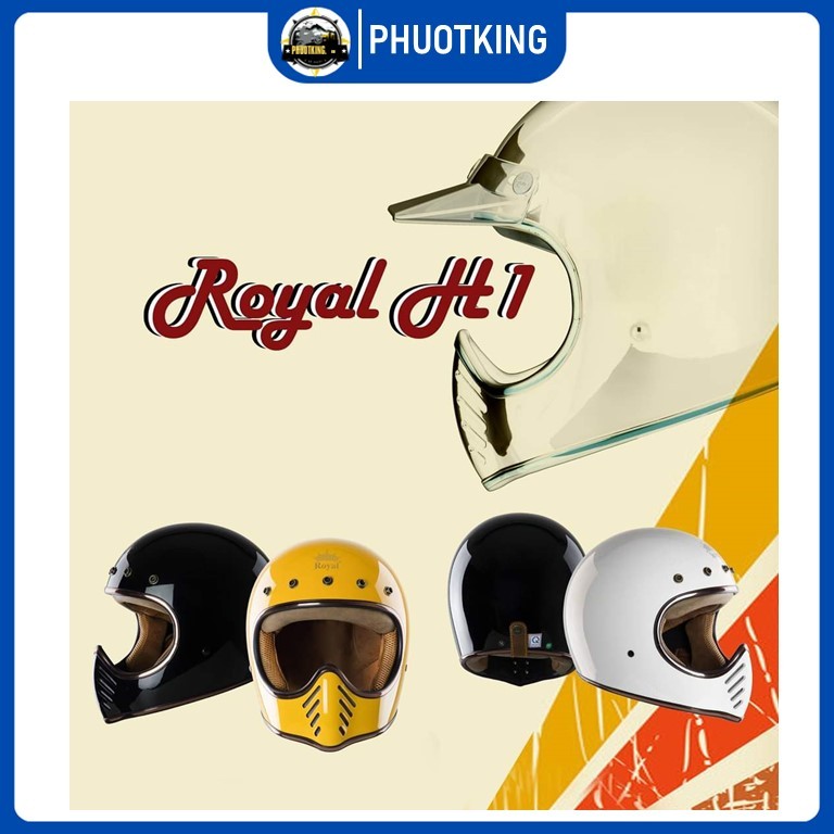 [Kèm mái] Nón bảo hiểm Royal H01-Fullface H1 | Shopee Việt Nam