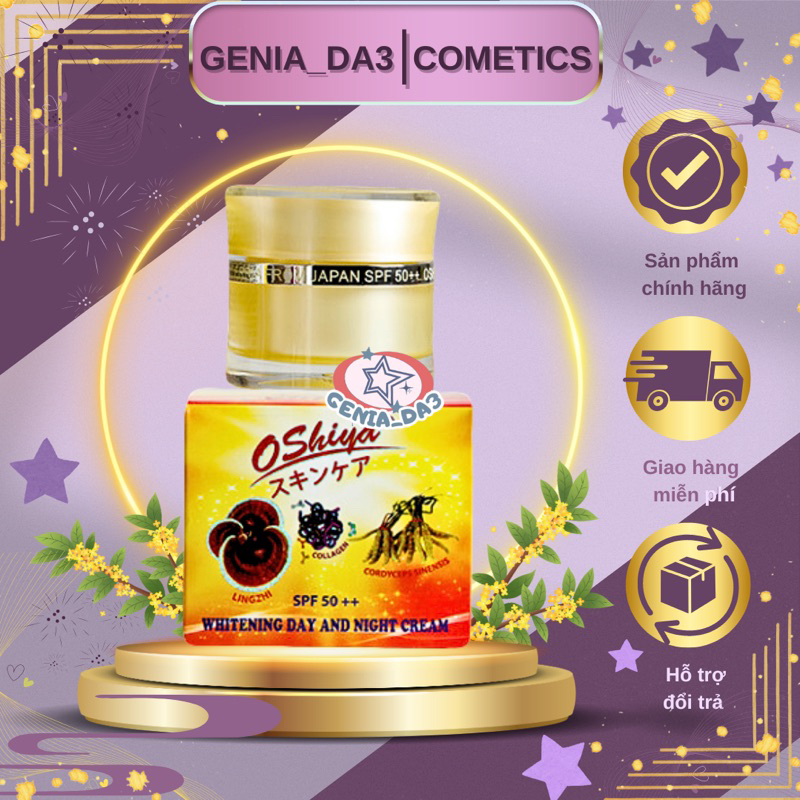 Kem Đông Trùng Hạ Thảo OSHIYA Collagen Linh Chi Giúp Da Trắng Sáng ...