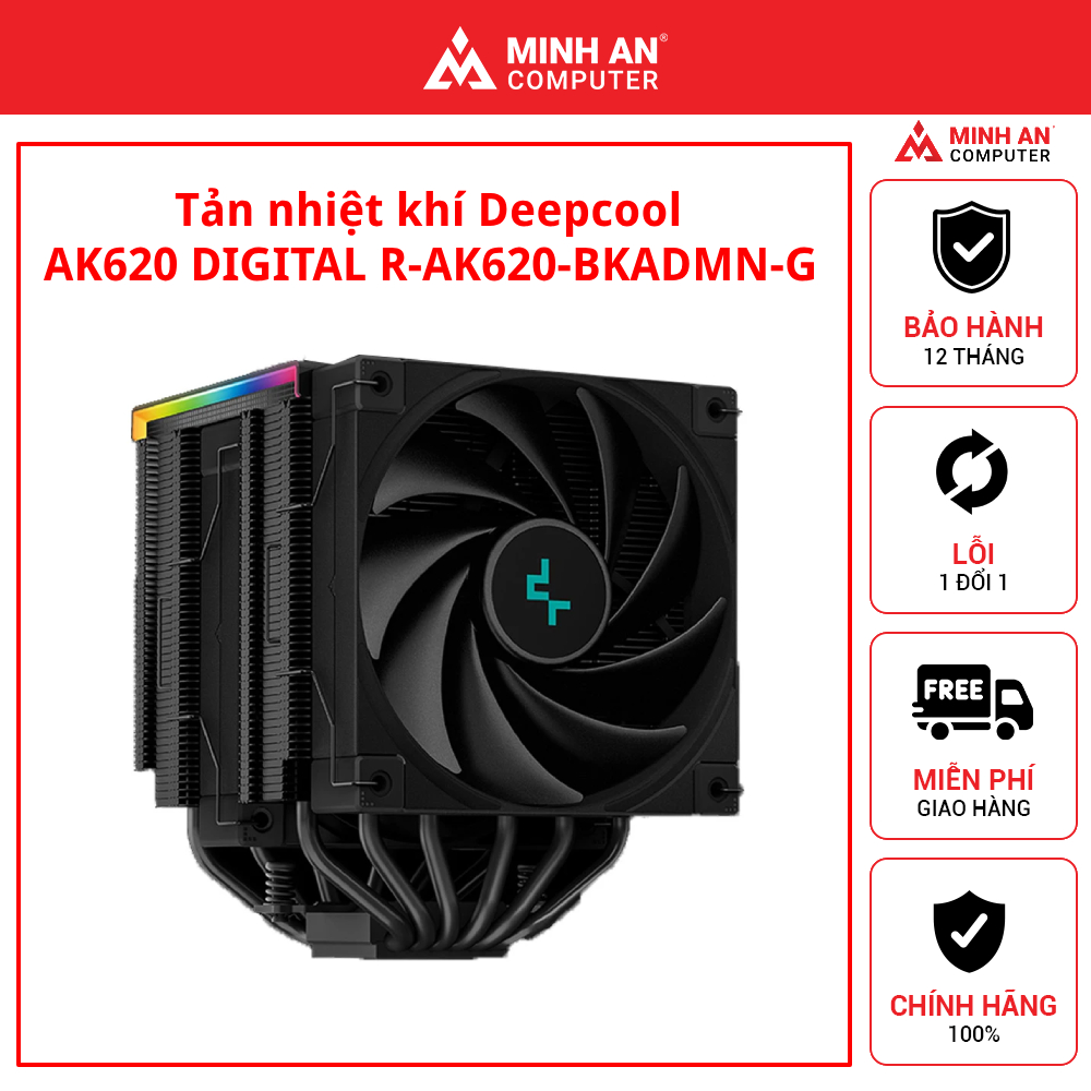 Tản nhiệt khí Deepcool AK620 DIGITAL R-AK620-BKADMN-G | Shopee Việt Nam