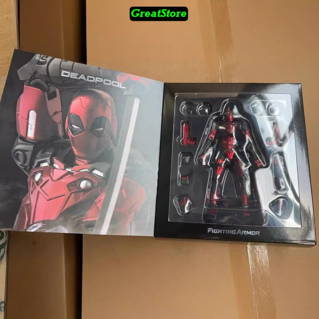 [ Sẵn ] Mô hình Deadpool Fighting Armor Deadpool Action Figure 16 cm ...