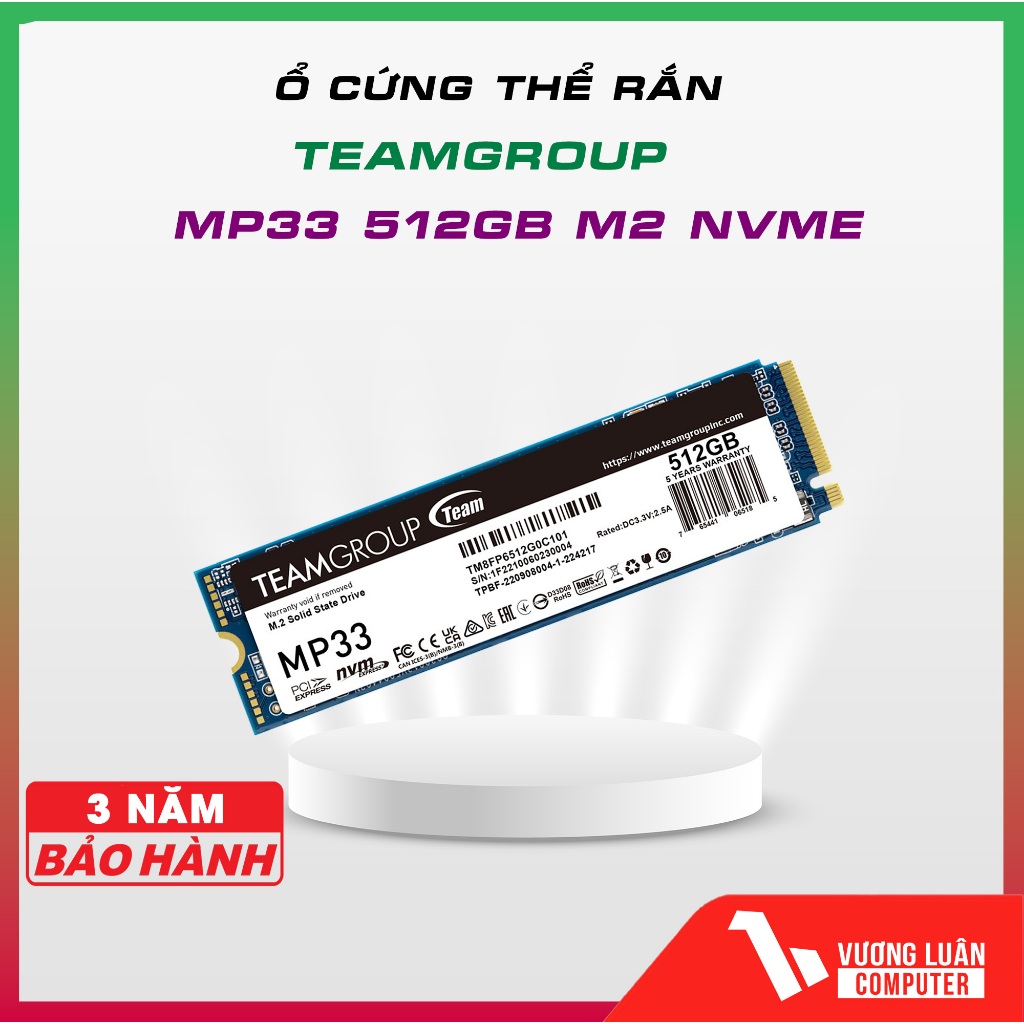 Ổ cứng SSD M.2 NVME TeamGroup MP33 512GB PCI-E Gen 3x4 | Shopee Việt Nam