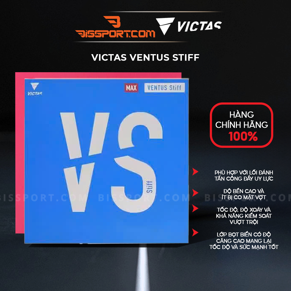 Mặt Vợt Bóng Bàn Victas Ventus Stiff 45 Độ Chính Hãng - Tốc Độ, Độ Xoáy Và Khả Năng Kiểm Soát ...