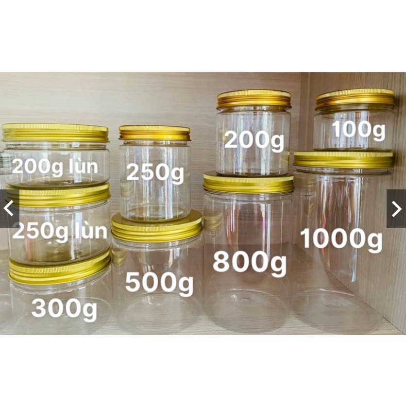 hủ đựng kem body pét trong (250gr 300gr 500gr 600gr 800g 1kg)phi 8,9 ...