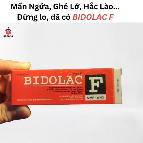 1 Tuýp - Kem bôi da thảo mộc Bidolac F Thay Kem bôi da Dipolac G ...