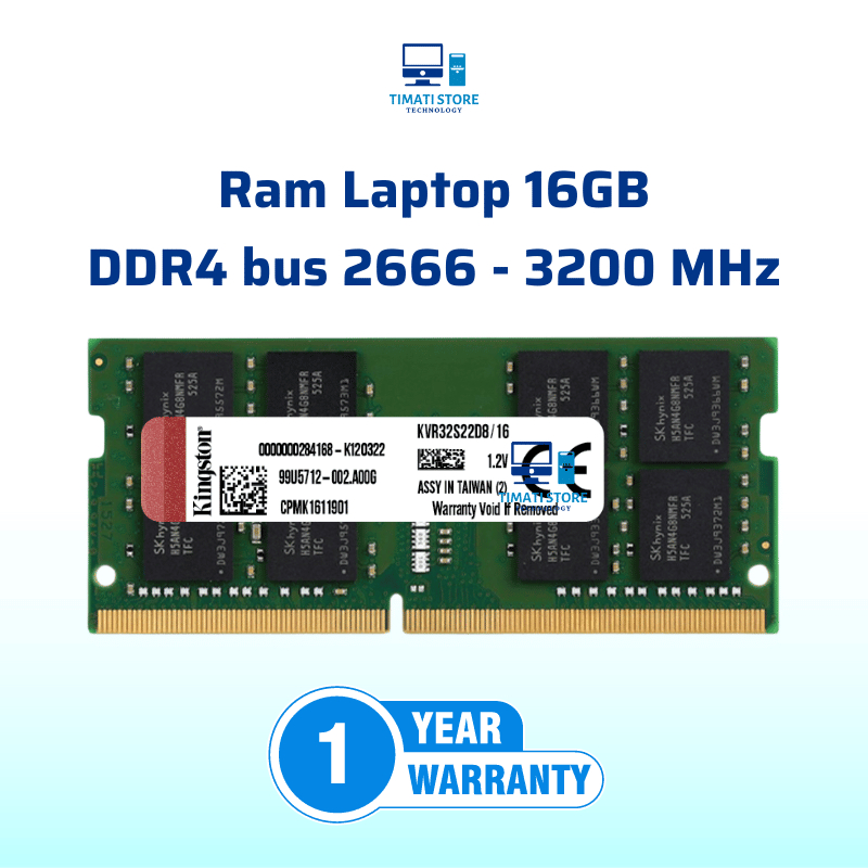 Ram Laptop 16GB DDR4 bus 2666 3200 MHz Memory Ram 16GB PC4 SODIMM - Bảo ...