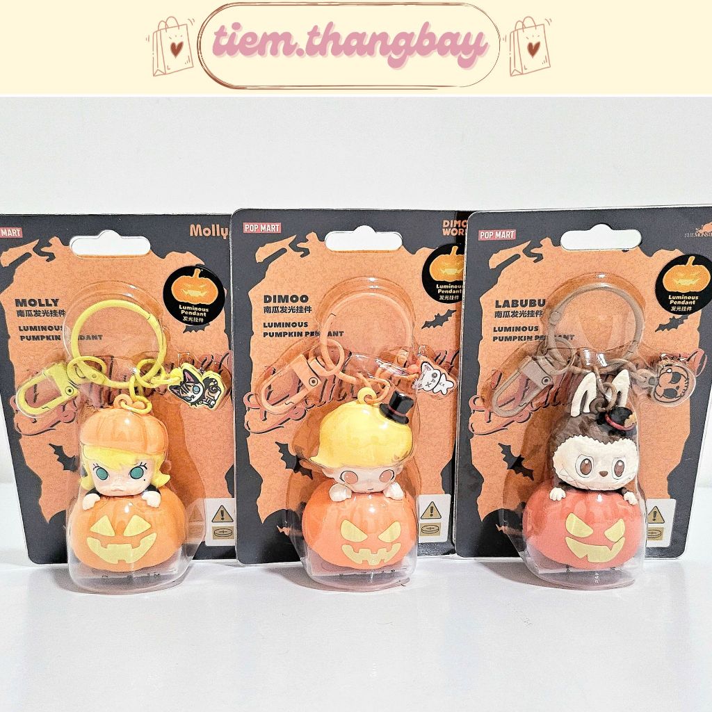 (Đọc kĩ mô tả) (CÓ SẴN) MÓC KHÓA PHÁT SÁNG POP MART HAPPY HALLOWEEN ...