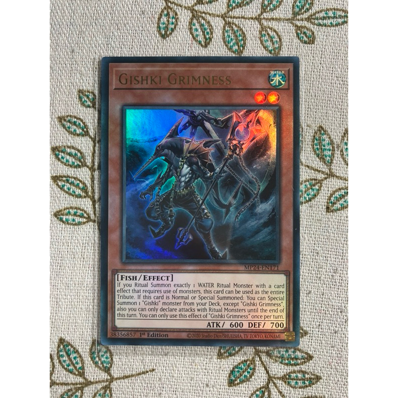 [LiLy_Yugioh] Lá bài Gishki Grimness - MP24-EN171 - Ultra Rare 1st ...