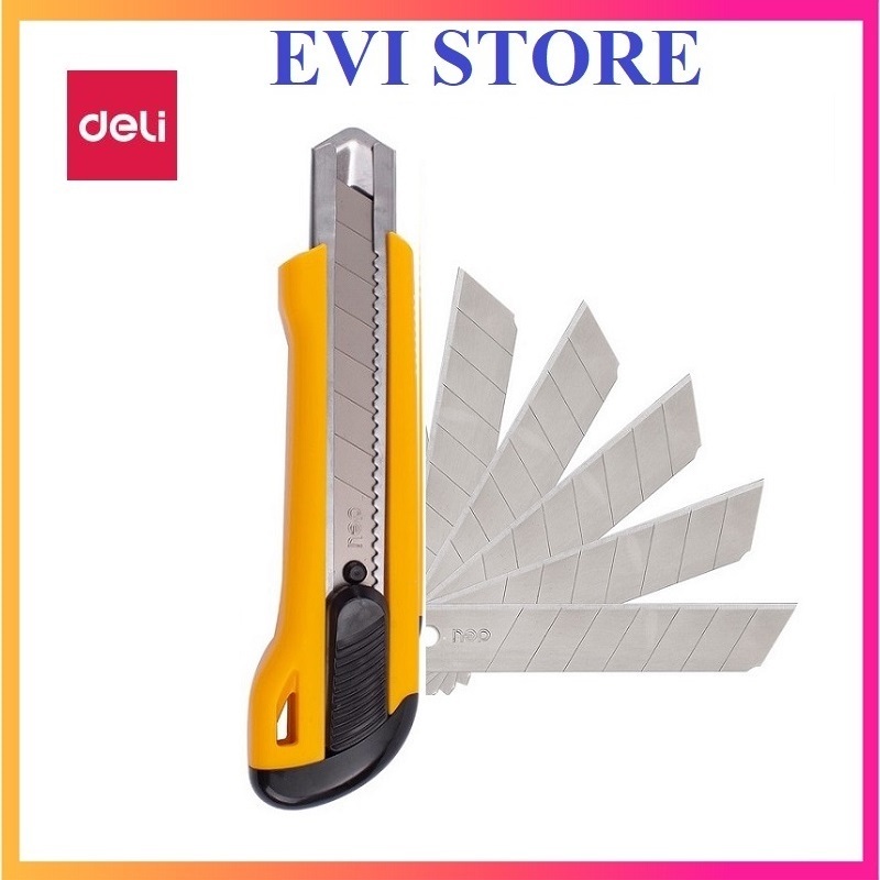 Dao rọc giấy Deli E2042 / Dao cỡ lớn 2042 có lưỡi dao 2011 thay thế | Shopee Việt Nam