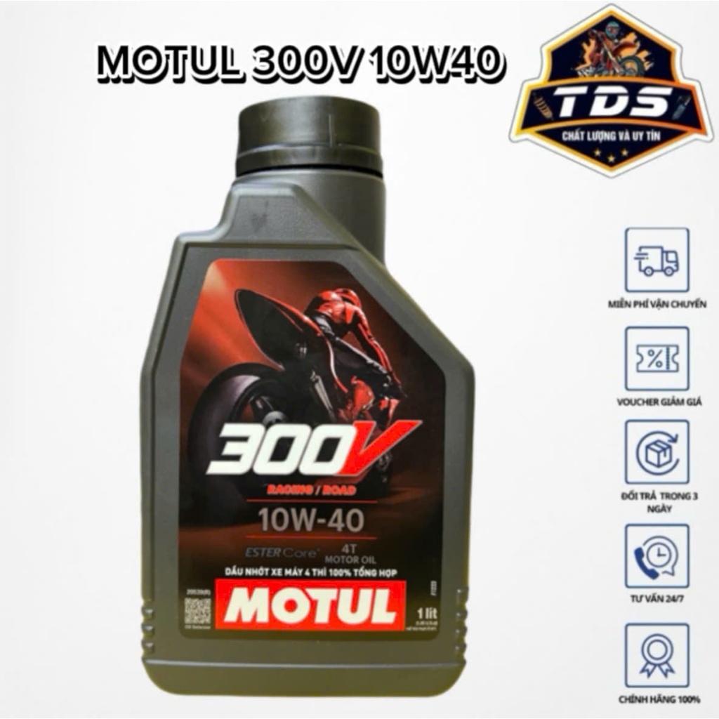 NHỚT MOTUL 300V 10W40 4T TEM 1 LỚP VN ESTETR CCORE dầu nhớt dầu | Shopee Việt Nam