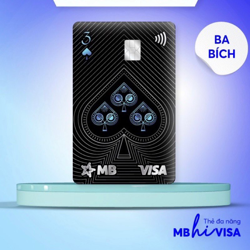 DV Phát hành thẻ MB Hi Visa Collection - Mẫu Ba Bích | Shopee Việt Nam