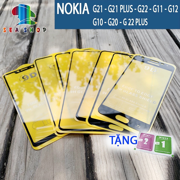 Kính cường lực full màn hình 9D cho Nokia: G50, G21 Plus, G22, G11 Plus ...