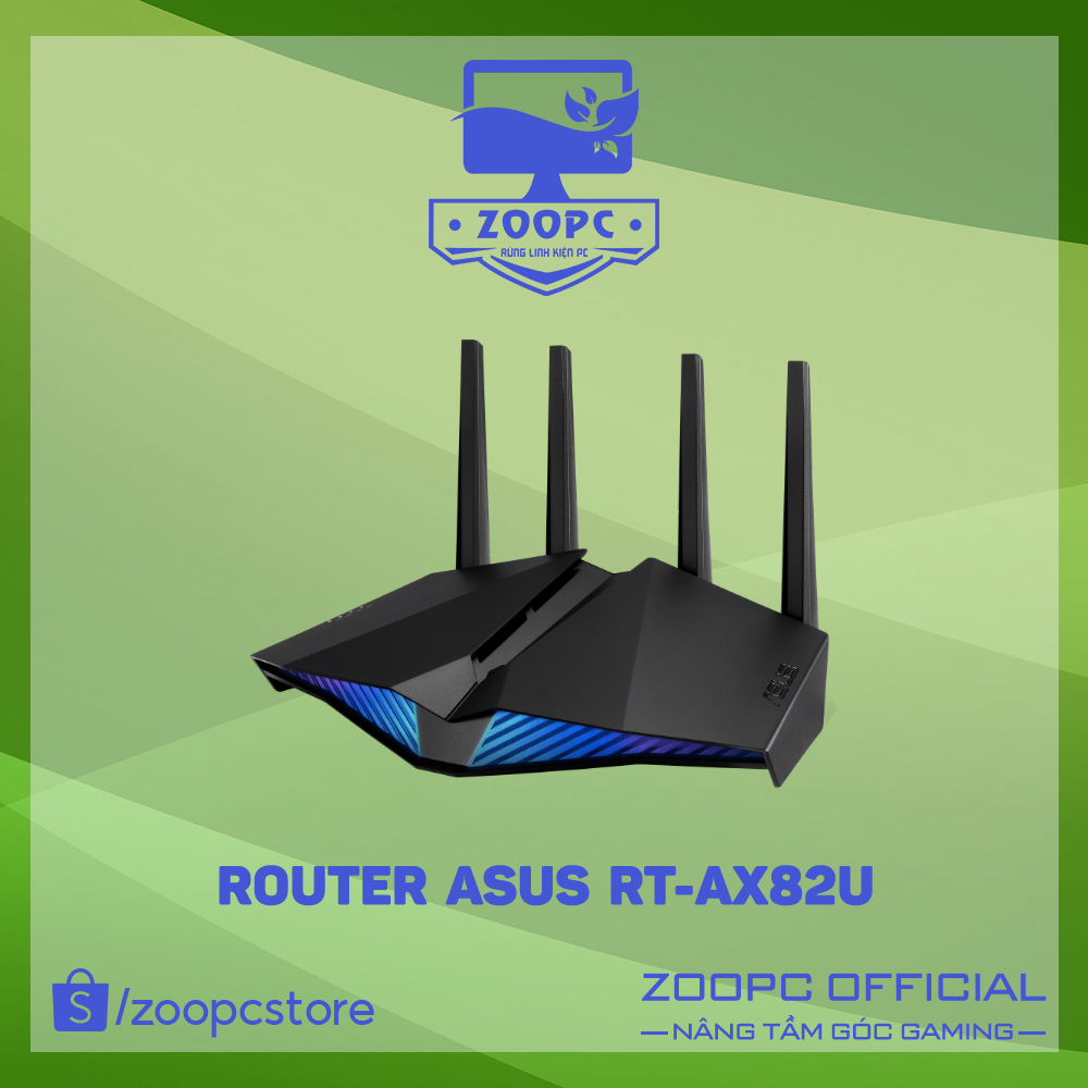 [HÀNG 95%] Bộ định tuyến Bộ phát Wifi Router WiFi 6 Asus RT-AX82U ...