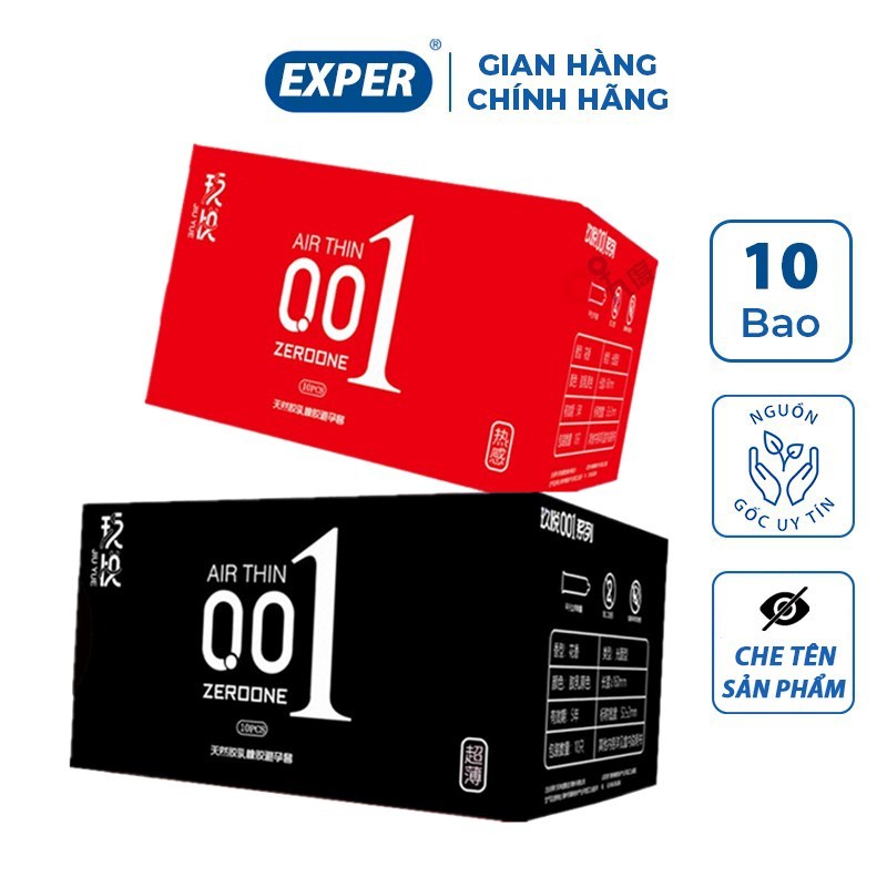 Bao cao su 001 AIR THIN, bcs 0.01 siêu mỏng 001mm, bcs 001 kéo dài quan ...