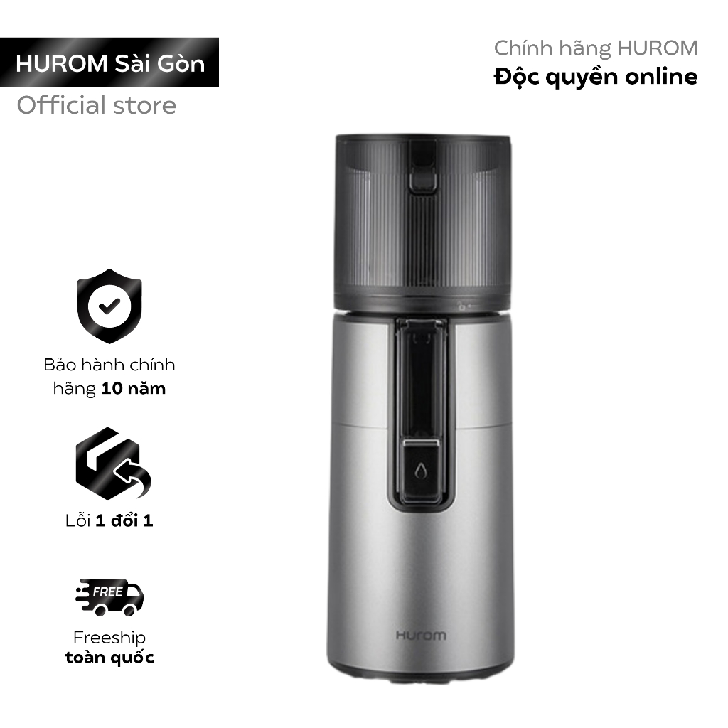 (HCM)CHÍNH HÃNG BẢO HÀNH 10 NĂM - MÁY ÉP CHẬM HUROM H400 MÀU XÁM ...