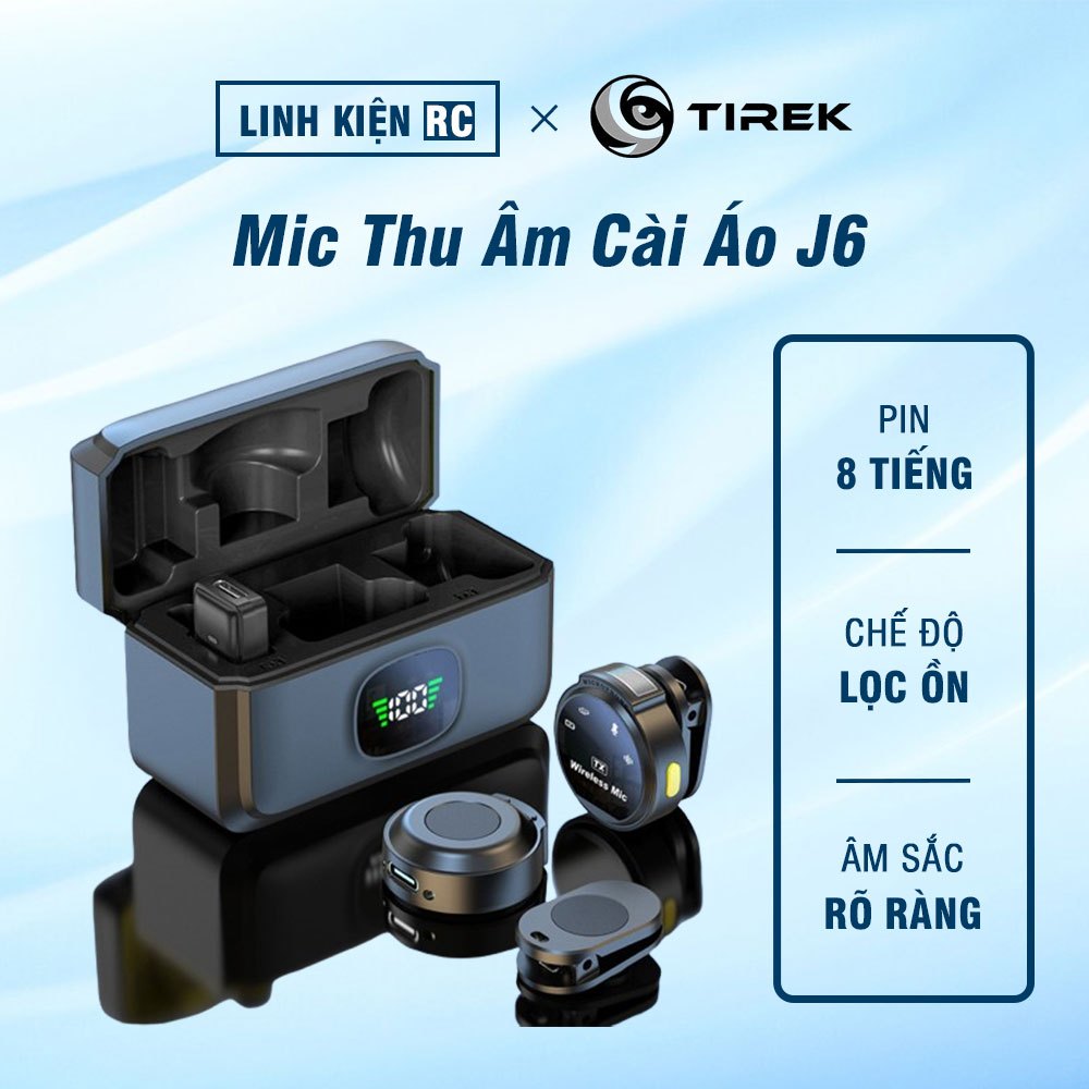 Mic Thu Âm Không Dây Lọc Ồn Cho Điện Thoại J6 - Micro Cài Áo, Quay ...