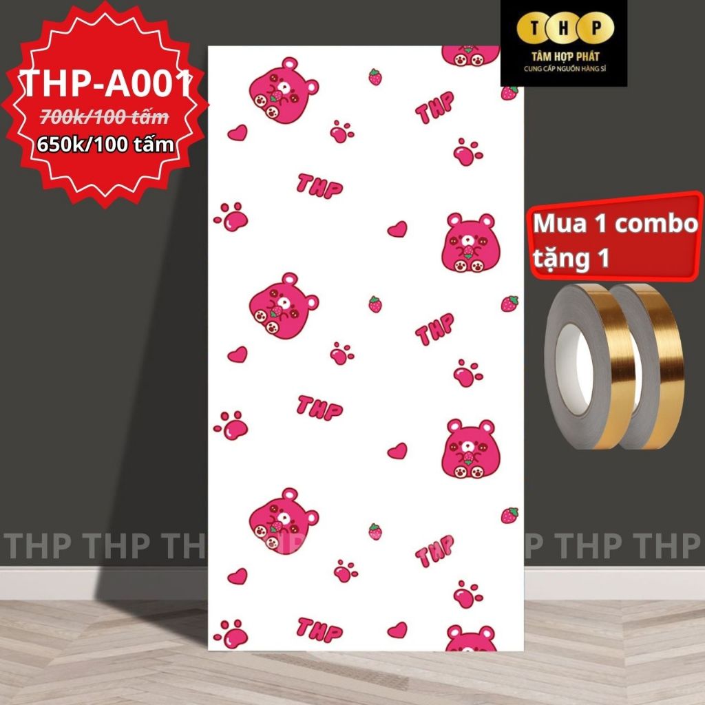 Combo 20 tấm THP phủ pvc vân đá cao cấp nhiều mẫu mới BST tháng 8 , xốp ...