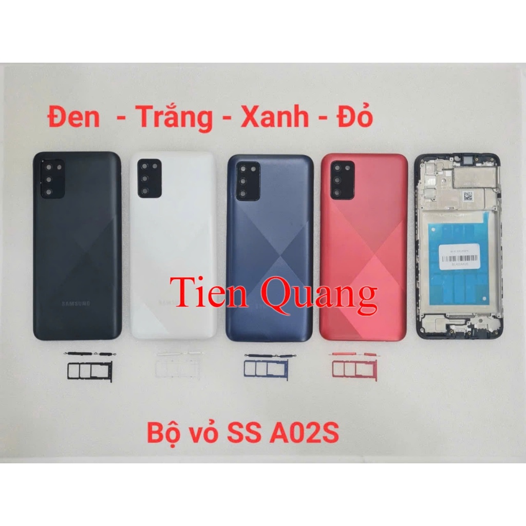 Bộ vỏ Samsung A02S (Gồm vỏ, xương, kính cam, nút bấm, khe sim) | Shopee ...