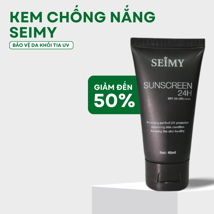 Kem chống nắng dưỡng da Seimy - Sunscreen 24h da mặt 40ml SPF 50 ...