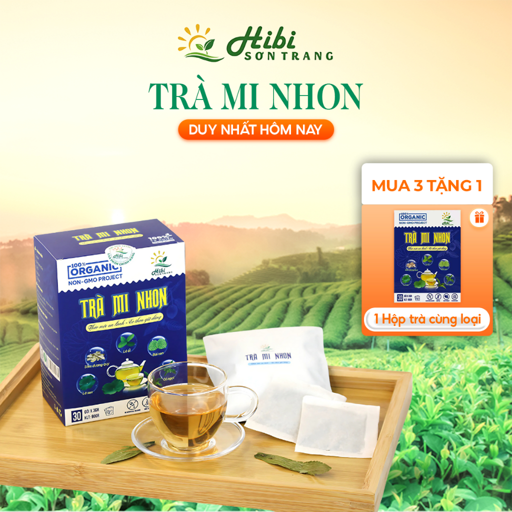 Trà Mi Nhon Hibi Sơn Trang, giúp giảm cân, tiêu mỡ nhanh, trà thảo mộc giảm cân an toàn | Shopee ...